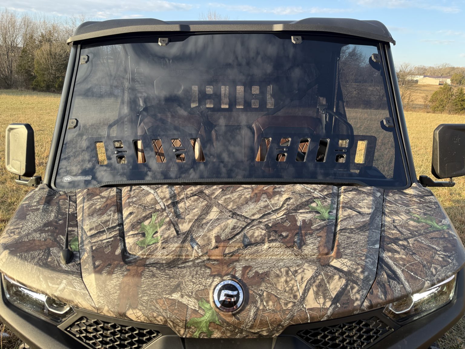 2025 CF Moto UForce U10 Pro Front Windshield Vented - RAD Accessories