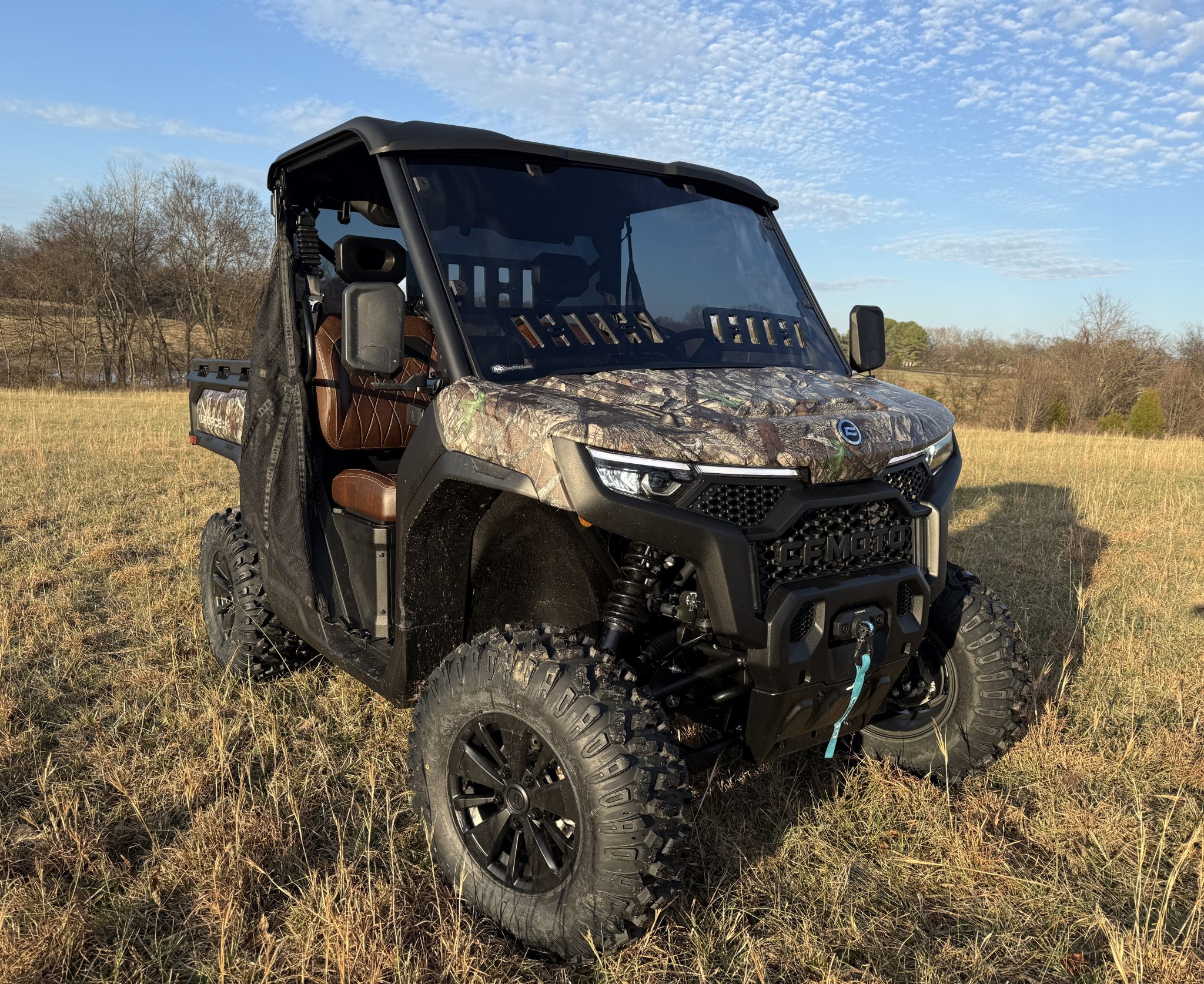 2025 CF Moto UForce U10 Pro Front Windshield Vented - RAD Accessories